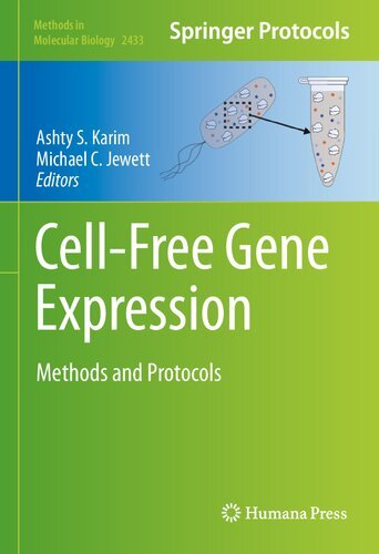 Cell-Free Gene Expression: Methods and Protocols - Books Delivery Pk Online Book Shop