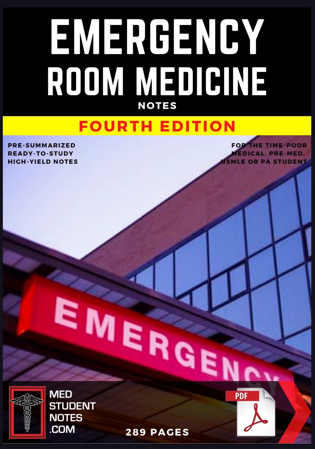 EMERGENCY ROOM MEDICINE NOTES FOURTH EDITION